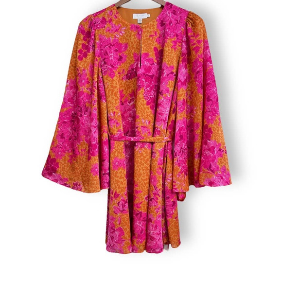 Ted Baker | Dresses | Ted Baker Metropolis Floral Print Mini Dress Size ...